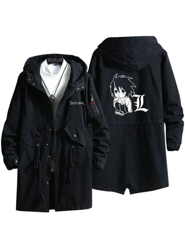 Death Note Light Yagami Hooded Buttoned Jacket - MLJ