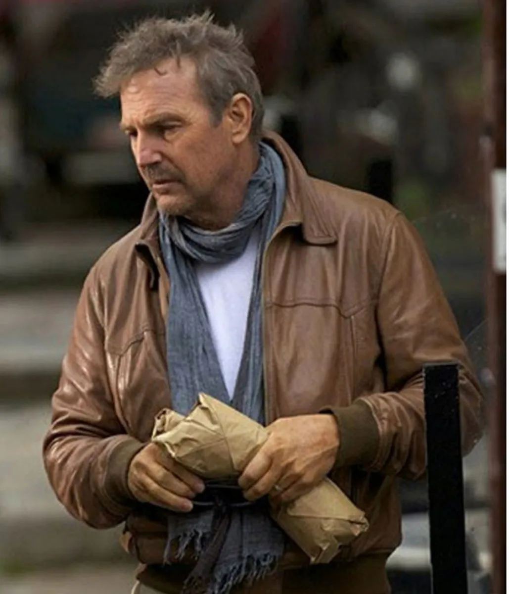 Bomber Kevin Costner 3 Days To Kill Leather Jacket - MLJ