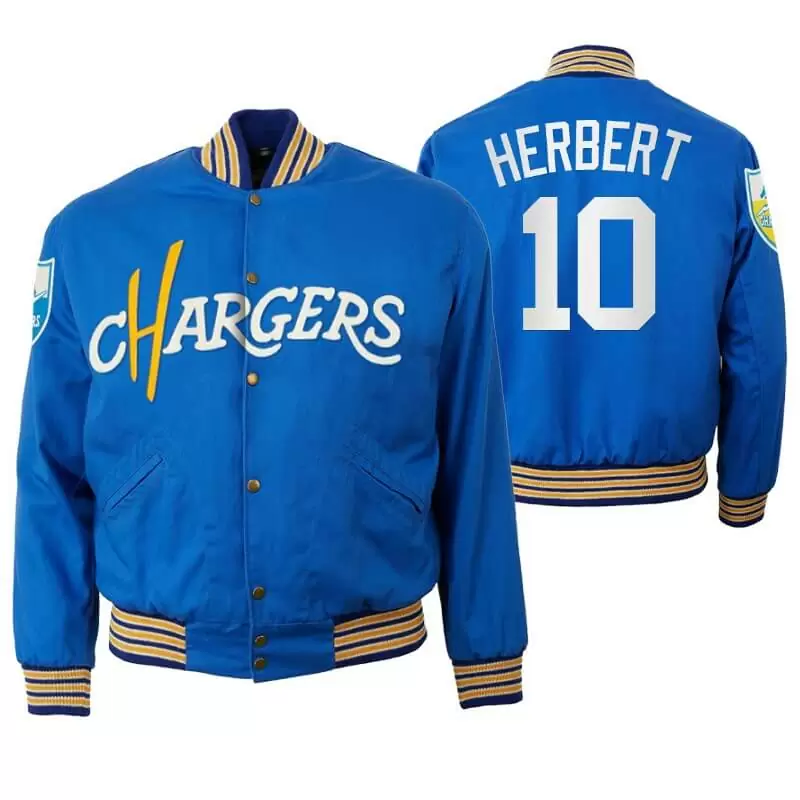 Justin Herbert NFL Los Angeles Chargers Satin Jacket - MLJ