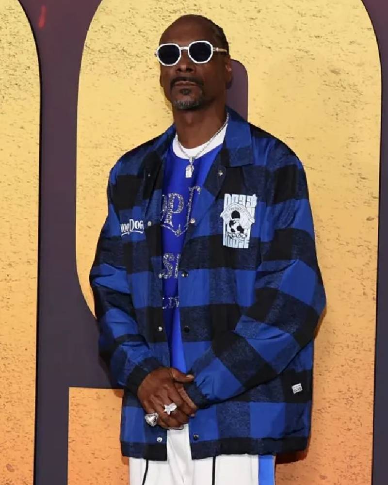 Snoop Dogg Plaid Checked Jacket Snoop Dogg Plaid Checked Jacket