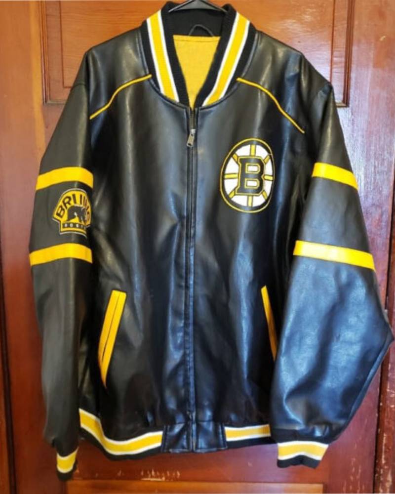 NHL Boston Bruins Hockey Leather Jacket | Movie Leather Jackets