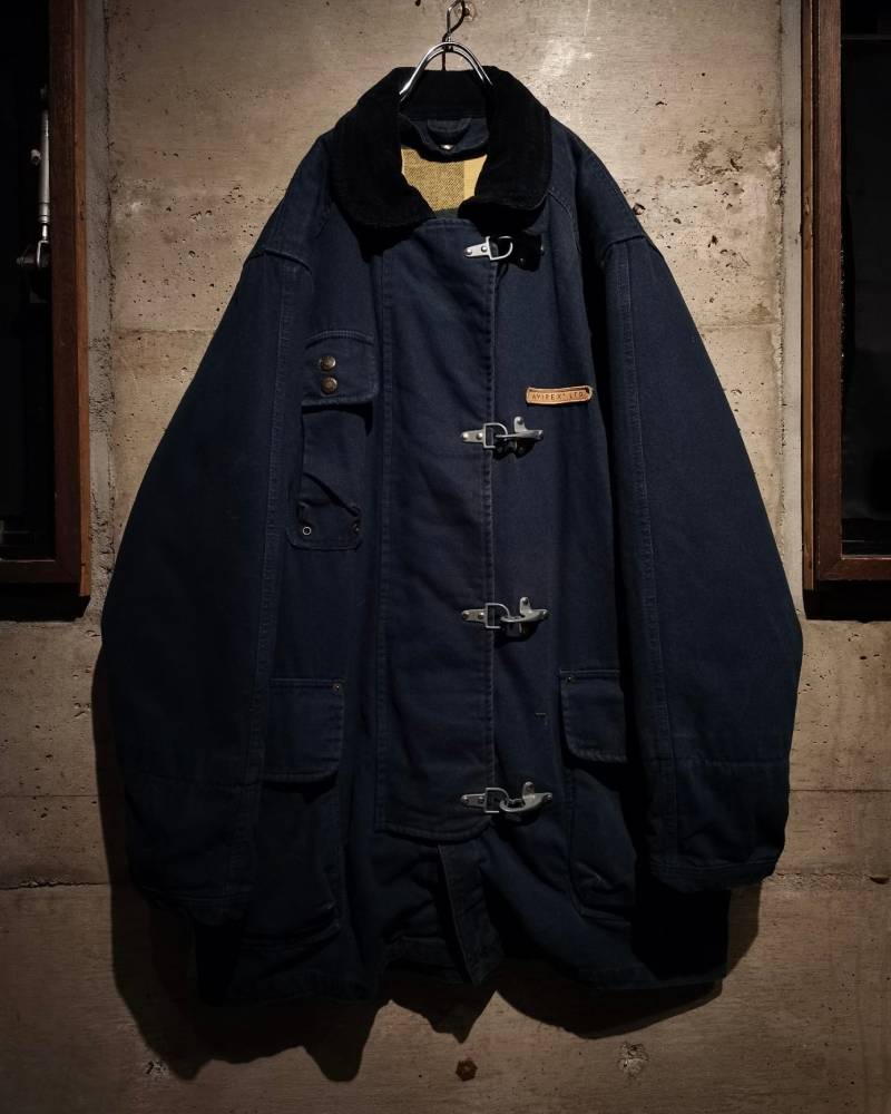 Avirex Vintage Loose Fireman Jacket | Movie Leather Jackets